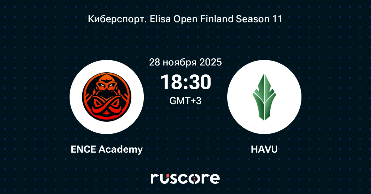 ENCE Academy - HAVU: Составы на матч 28-11-2025